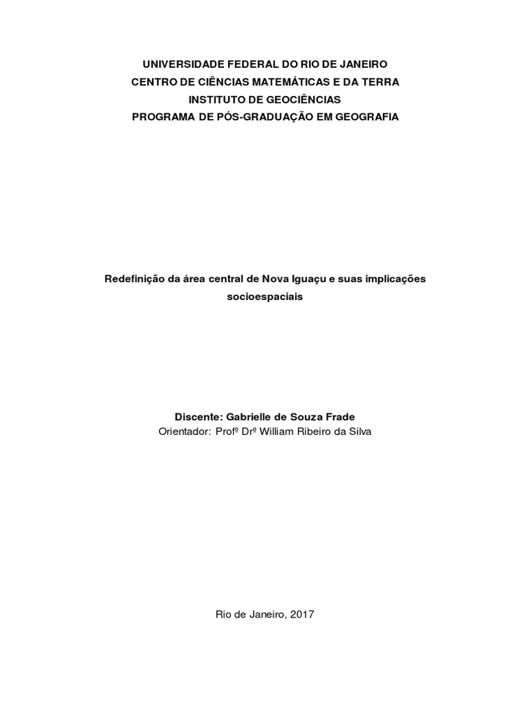 Orientador: Profº Drº William Ribeiro Da Silva | PDF | Custo de vida ...