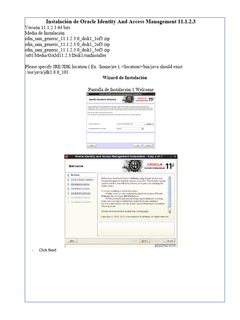 Instalación de Oracle Identity and Access Management 11 | PDF | Informática | Software