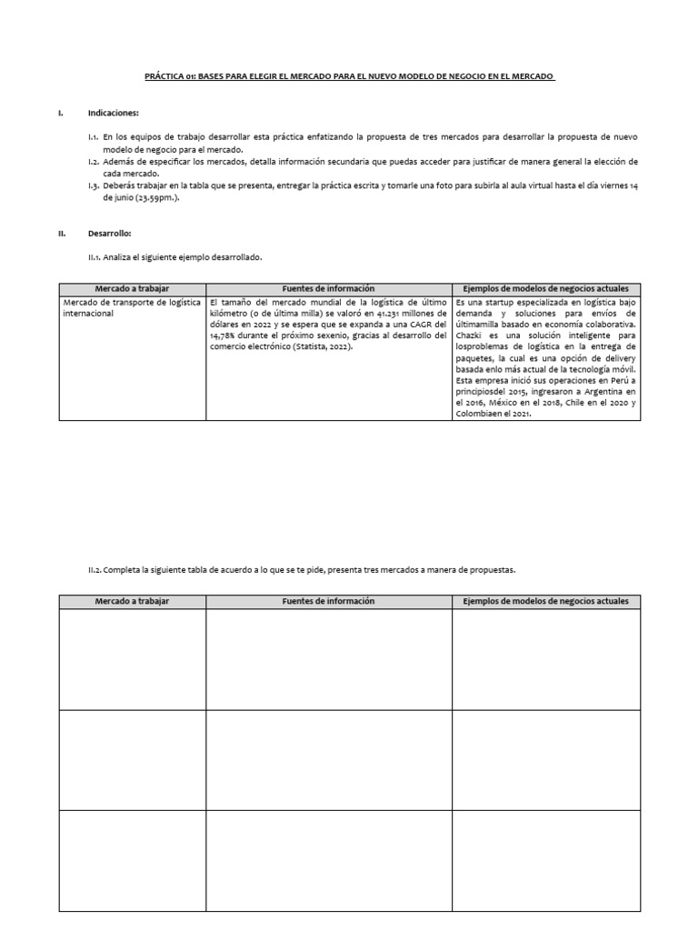 Práctica 01 - MKT | PDF | Economias | Business