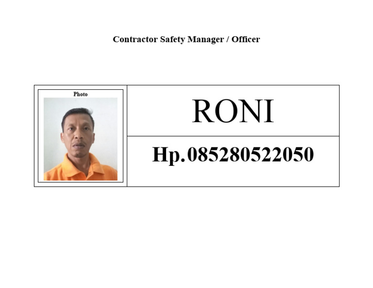 Design Contractor Safety Officer | PDF