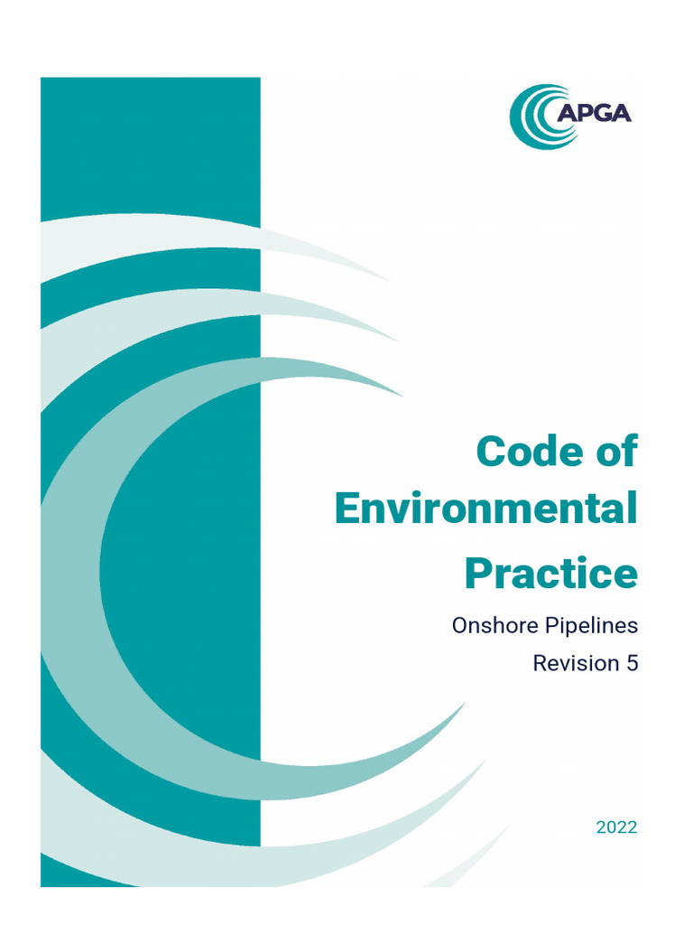 Apga Code of Environmental Practice 2022 | PDF | Sustainability ...