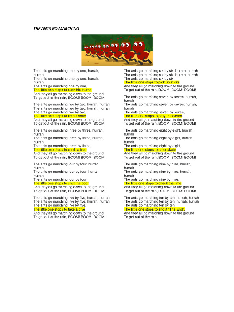 The Ants Go Marching | PDF
