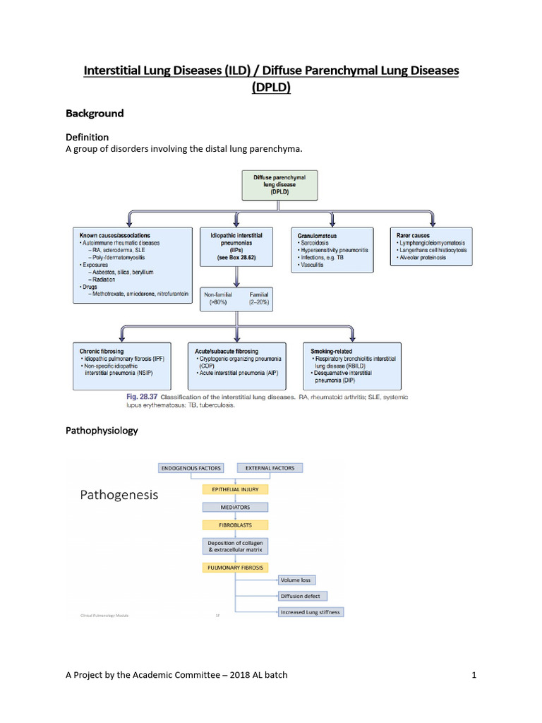 9.Interstitial Lung Diseases | Download Free PDF | Respiratory Diseases ...