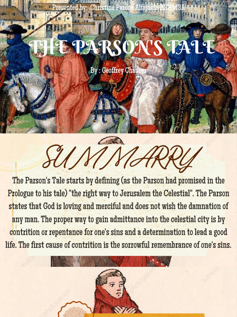The Parson’s Tale (Alfajardo , Christine P. BSHM 3A) | PDF | Religious ...