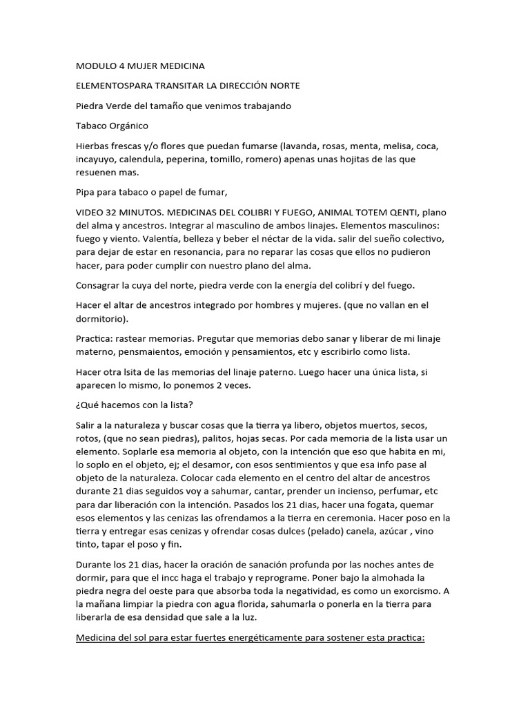 MODULO 4 MUJER MEDICINA | PDF | Alma | Tabaco