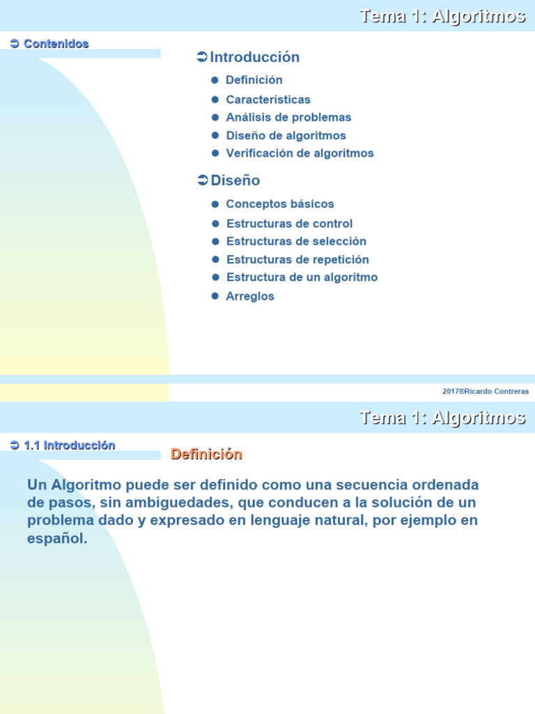 CIF1451_Algoritmos_Introduccion | Descargar gratis PDF | Algoritmos | Objeto (informática)