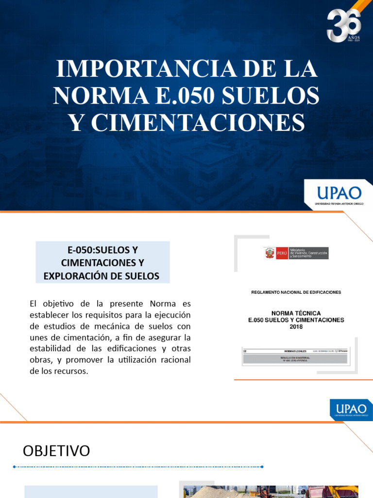 Norma E.050: Estudios de Suelos y Cimentaciones | PDF | Fundación (Ingeniería) | Agua