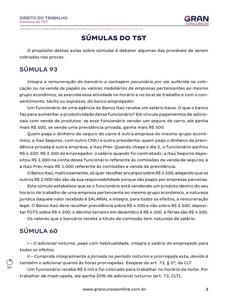 Módulo III Aulas 1 e 2 | PDF | Sindicato | Hora extra