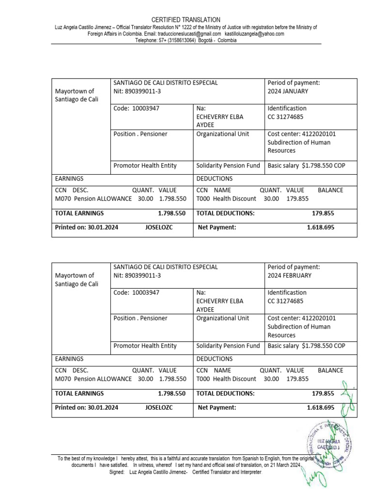 Andres Herrera Trad | PDF | Colombia | Notary Public