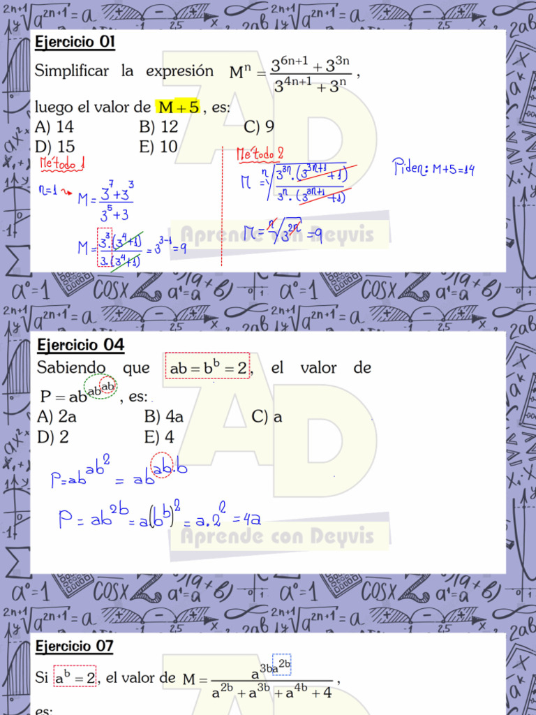 Semianrio de ALGEBRA | PDF