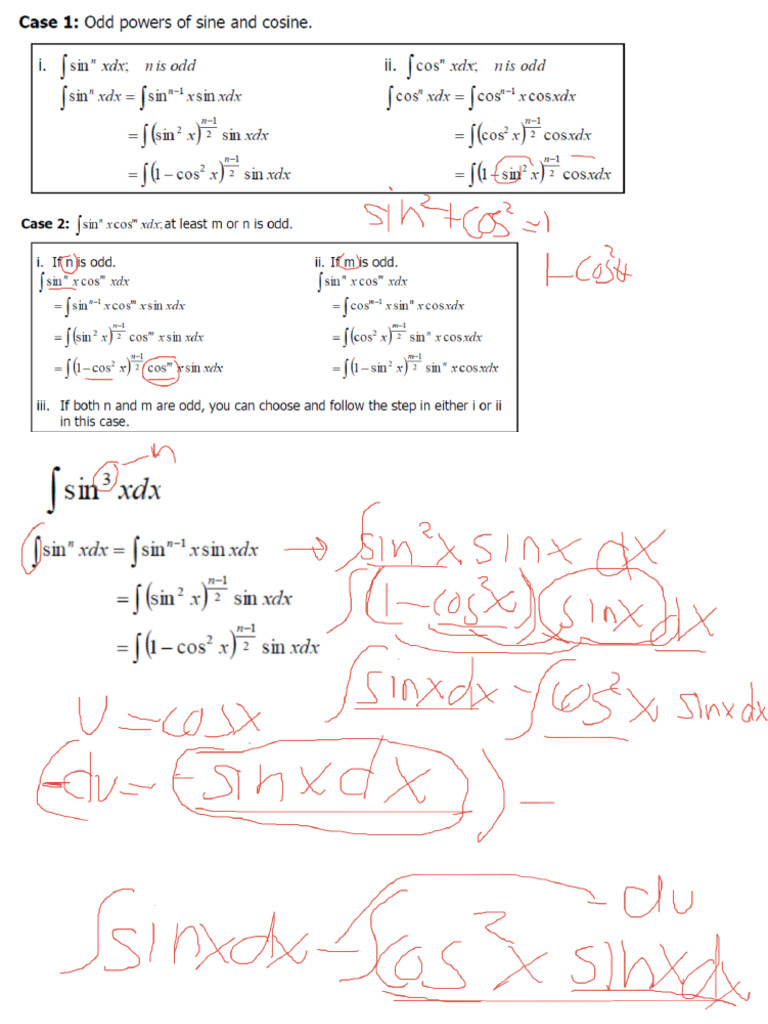 Integration of Powers of Trigonometric Function Using Trigonometric ...