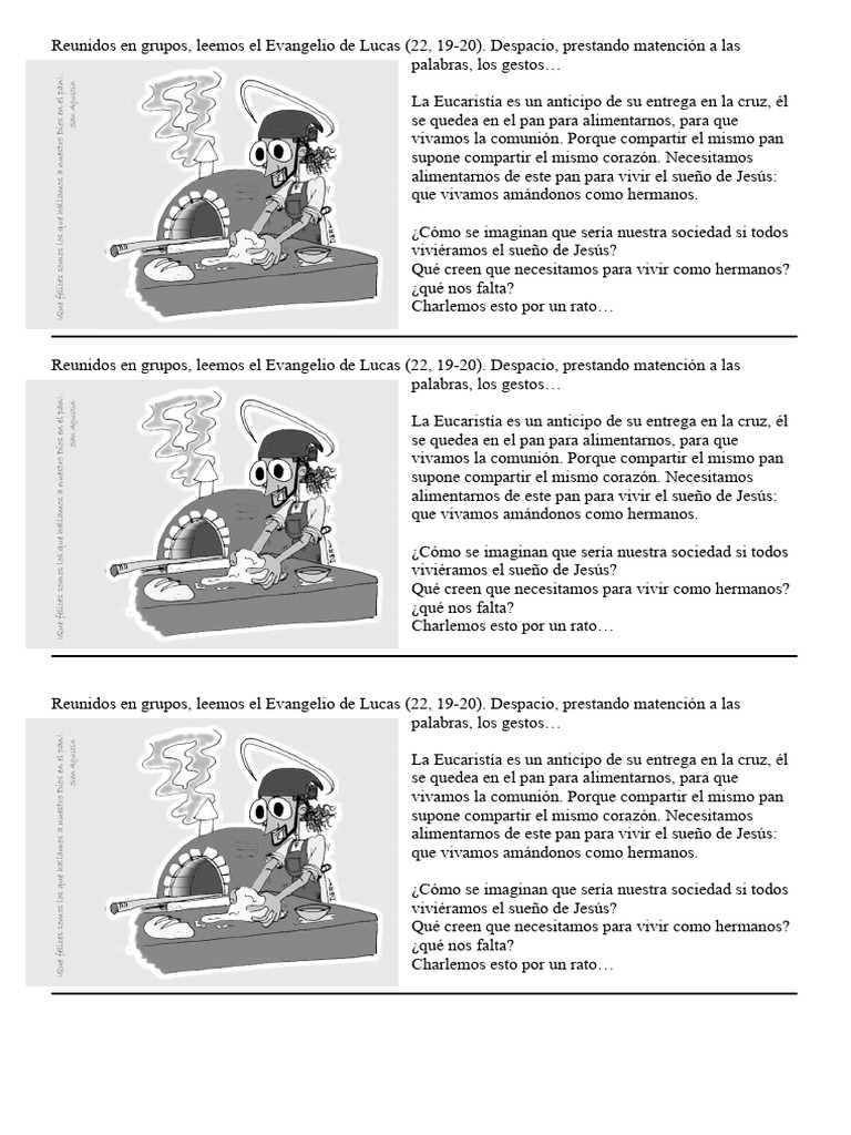 Jueves Santo - Eucaristía | PDF | eucaristía | Creencia y doctrina ...