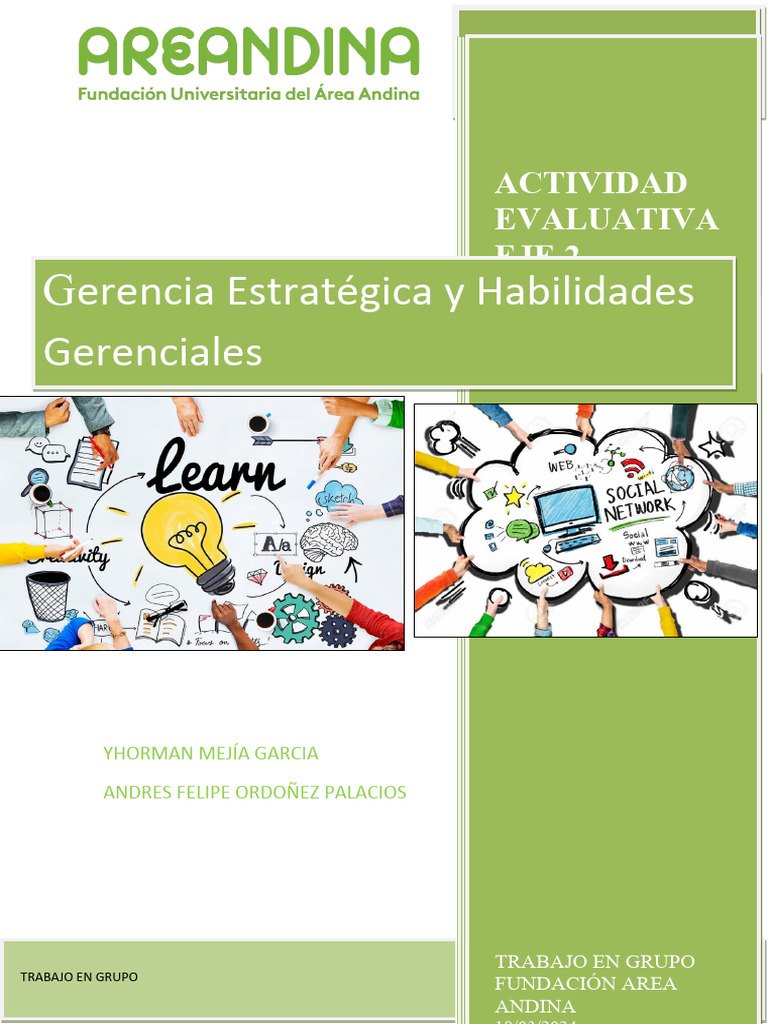 Taller Eje 3 Gerencia | PDF | Sociedad | Sustentabilidad Taller Eje 3 Gerencia | PDF | Sociedad | Sustentabilidad