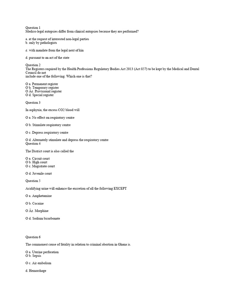 Forensics | Download Free PDF | Negligence | Autopsy