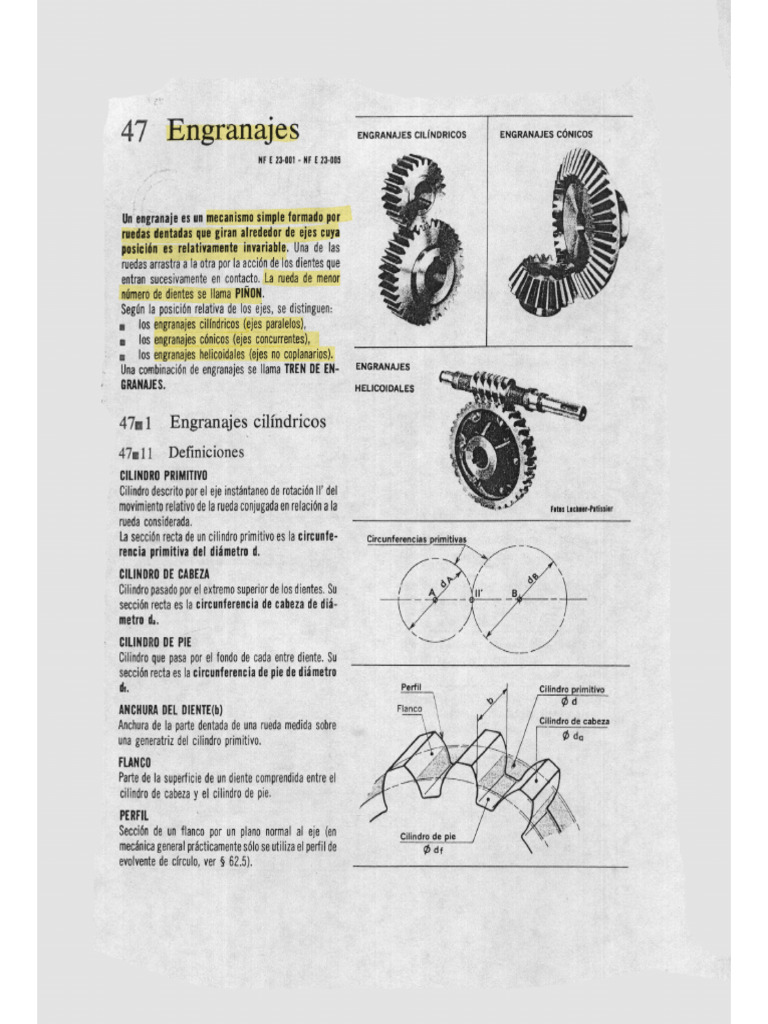 47-ENGRANAJES - Dibujo IndustrialChevalier | PDF