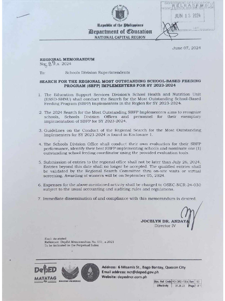 RMO 589 s.2024 | PDF