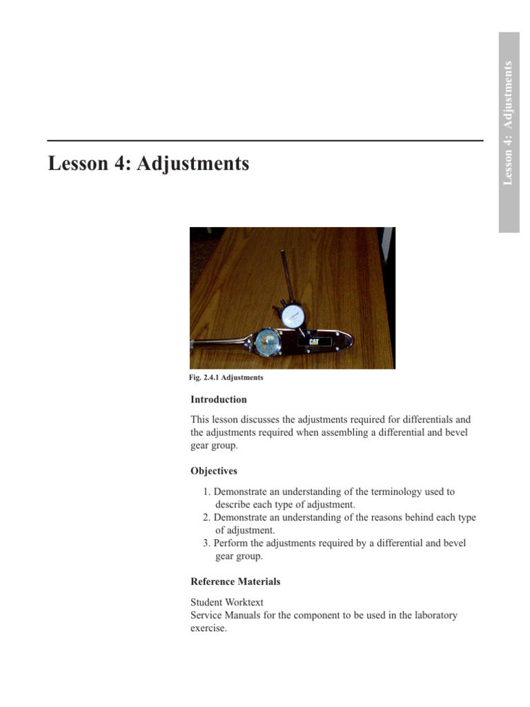 Diff. Adjust. | PDF | Gear | Nut (Hardware)