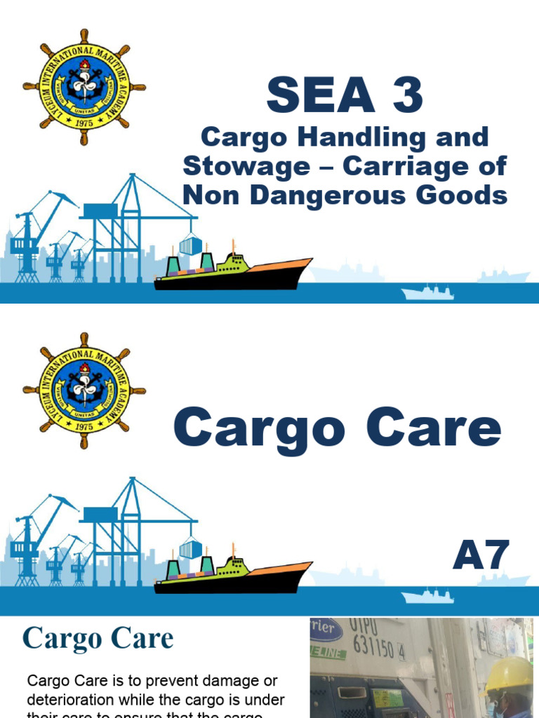 A7 PPT Sea3 Cargo Care | PDF | Cargo | Rust