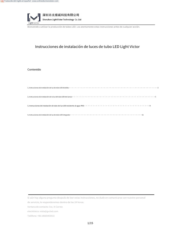 Instalación de Tubos LED: Guía Práctica | PDF | Diodo emisor de luz ...