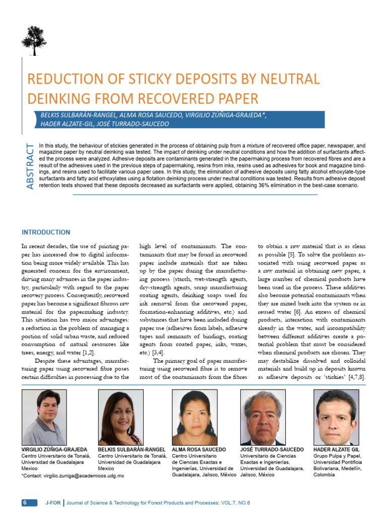 Neutral Deinking Reduces Sticky Deposits | PDF | Paper | Industrial ...