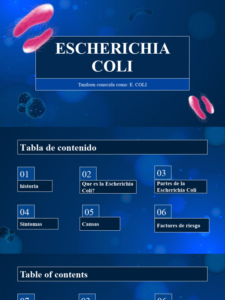 E. coli Detection Breakthrough by Slidesgo juberttttttt comple ...