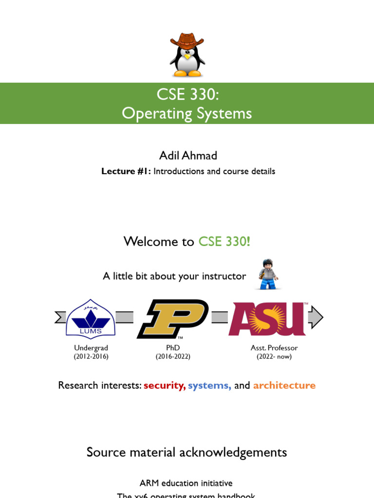 #1 (Intro) | PDF | Operating System | Process (Computing)