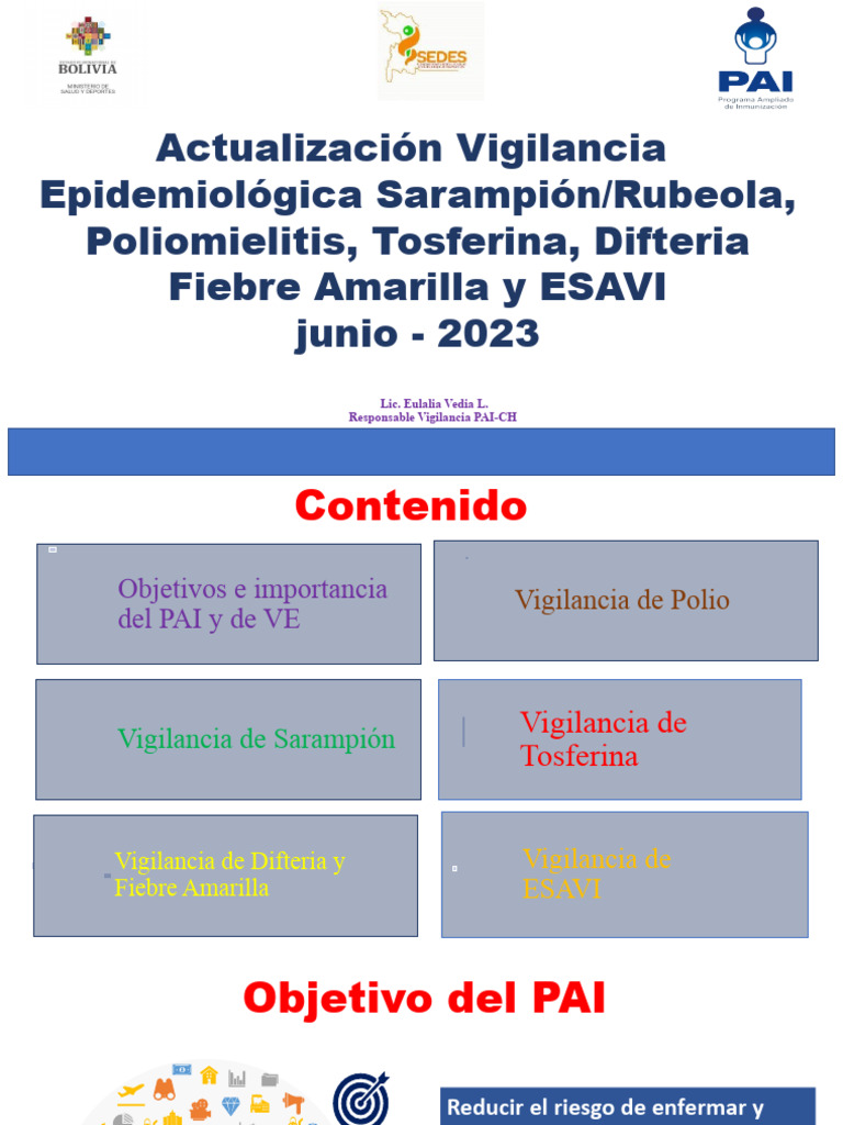 VIG-PAI - 2023 | Descargar gratis PDF | Vacunación | Especialidades Medicas