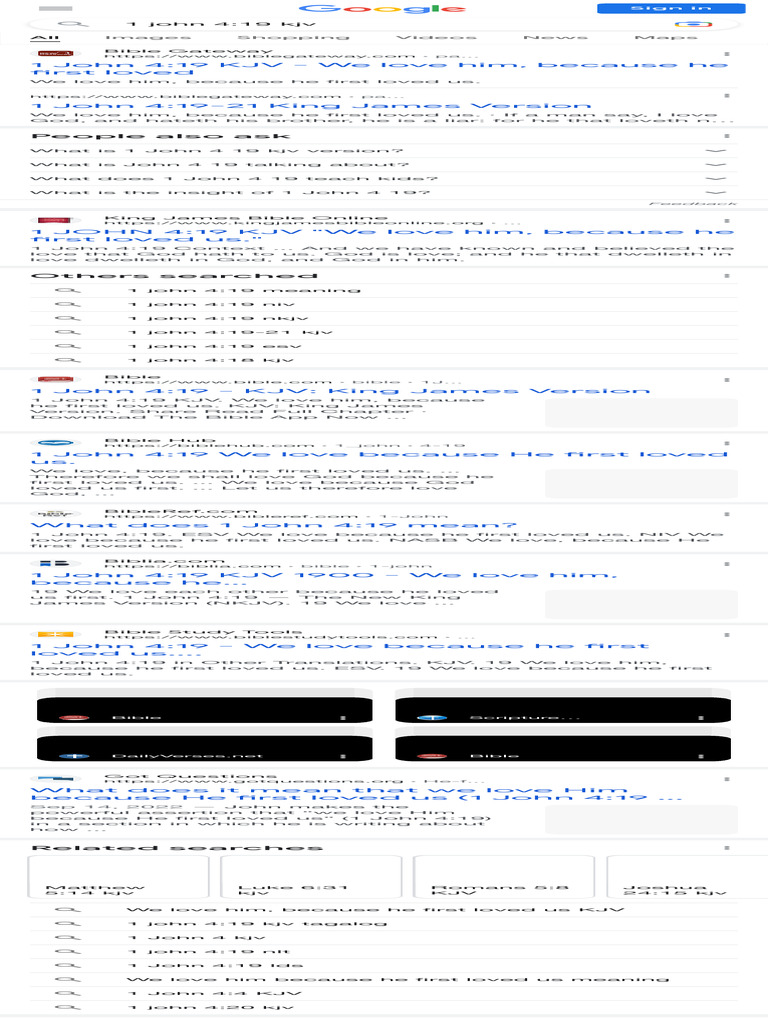 1 John 419 KJV - Google Search | PDF | King James Version | Bible