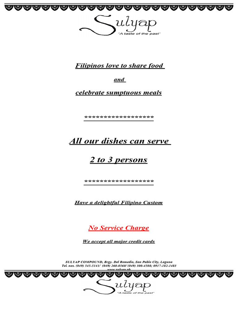 Ala Carte Menu 2024 | PDF | Barbecue | Grilling
