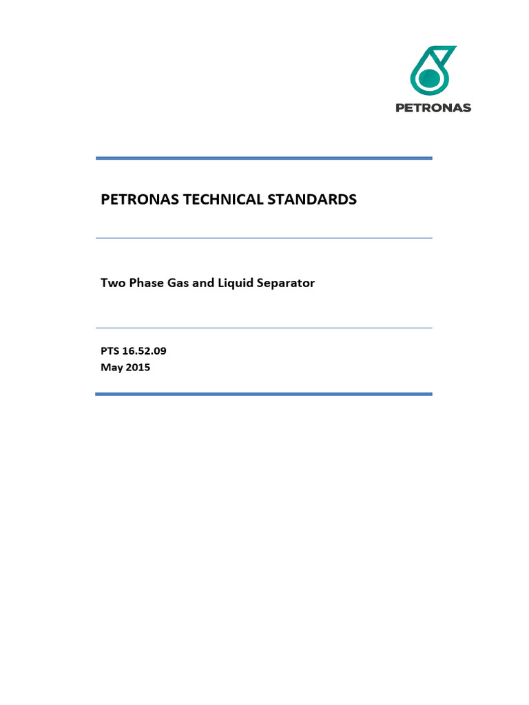 Two Phase Gas And Liquid Separator Pdf Chemical Engineering Gases
