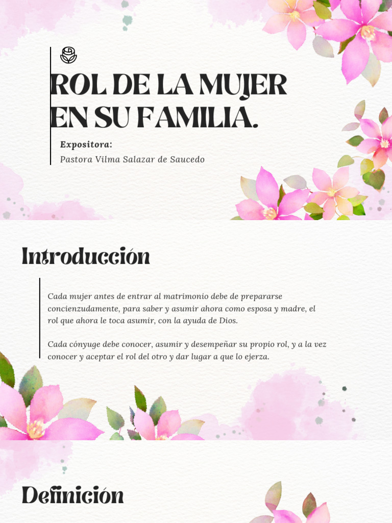 Roles de La Mujer | PDF | Mujer | Matrimonio
