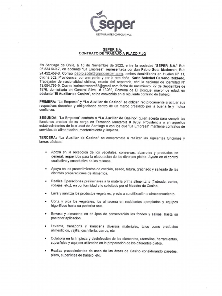 Dctos Legal Karin Carreño | PDF