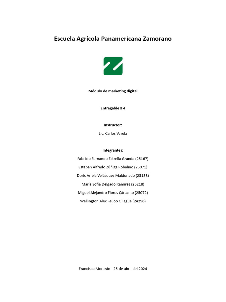 Entregable 4 2024 | PDF