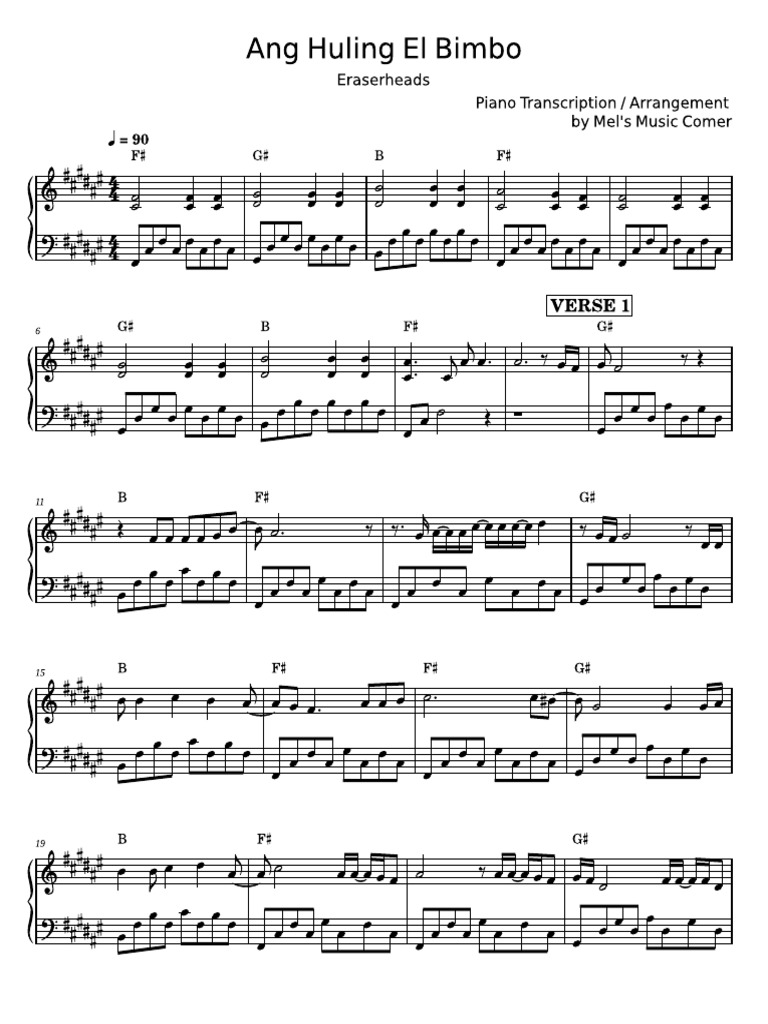 Ang Huling El Bimbo - Eraserheads | PDF