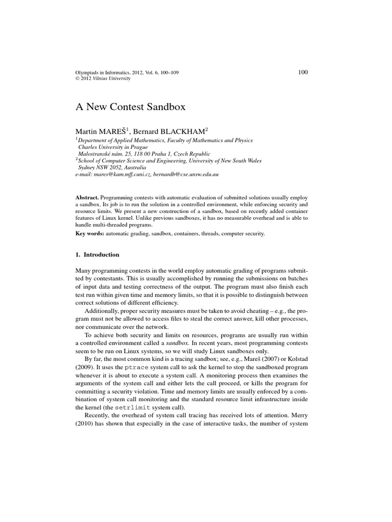 New Contests and Features | PDF | Process (Computing) | Kernel ...