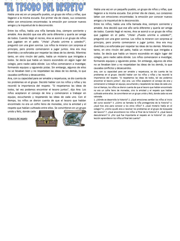 Cuento Del Respeto Pdf