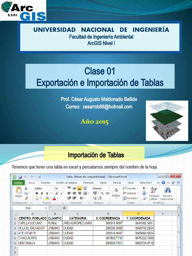 ArcGIS I - Tablas | PDF | Informática | Software