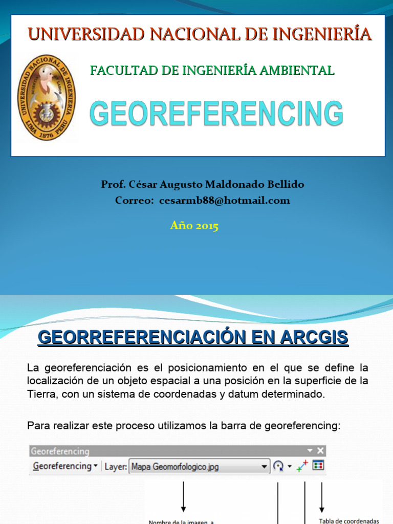 ArcGIS I - Georreferenciacion | PDF | Informática
