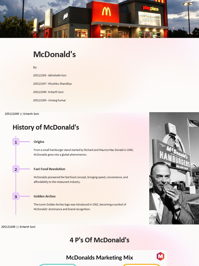 MC Donalds | PDF | Mc Donald's | Market Segmentation