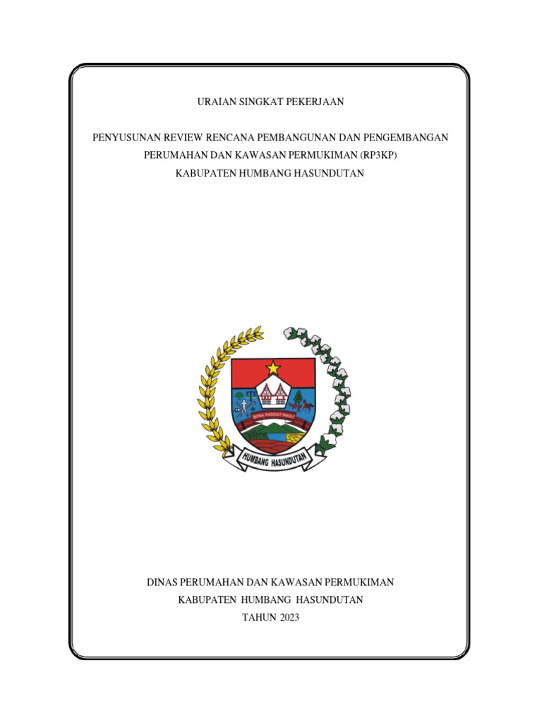 Review RP3KP Kabupaten Humbang 2023 | PDF | Sains & Matematika