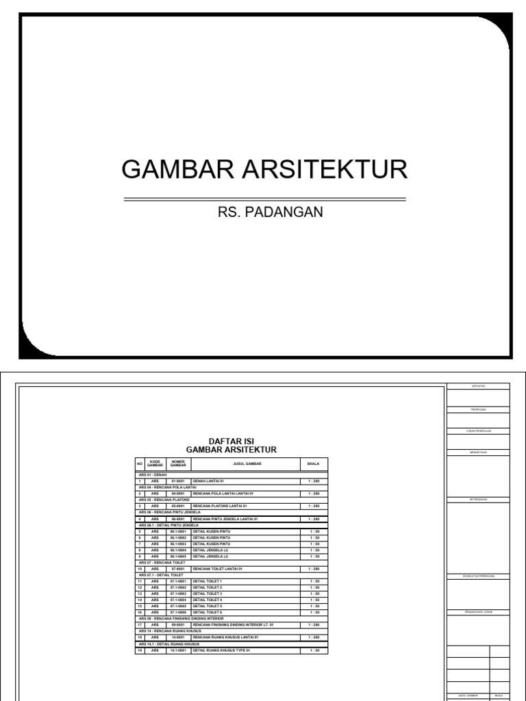 Gambar REHAB Bersalin RS PADANGAN DED ARS PROGRESS 19 APRIL 2024 | PDF