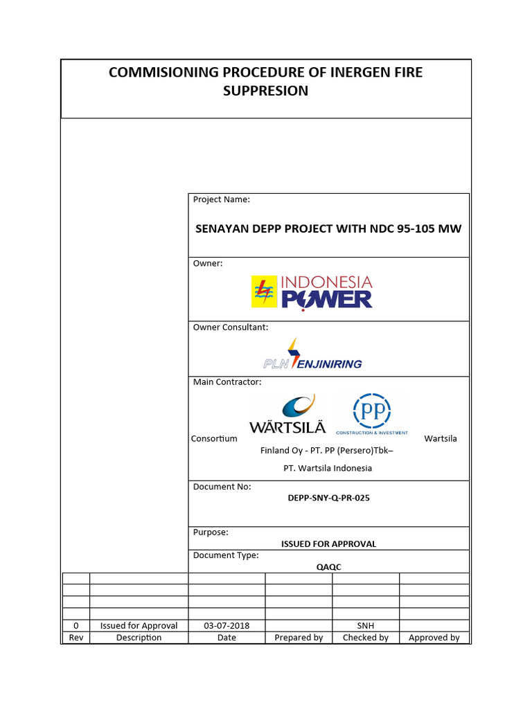 Commissioning Procedure Inergen Sny Pdf Timer Switch