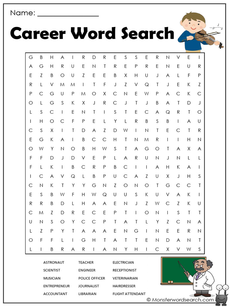 Career Word Search | PDF