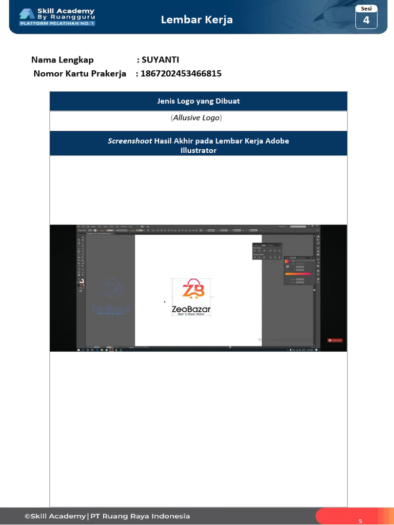 TPM 2 Membuat Logo Berdasarkan Studi Kasus - (Suyanti) | PDF | Bisnis