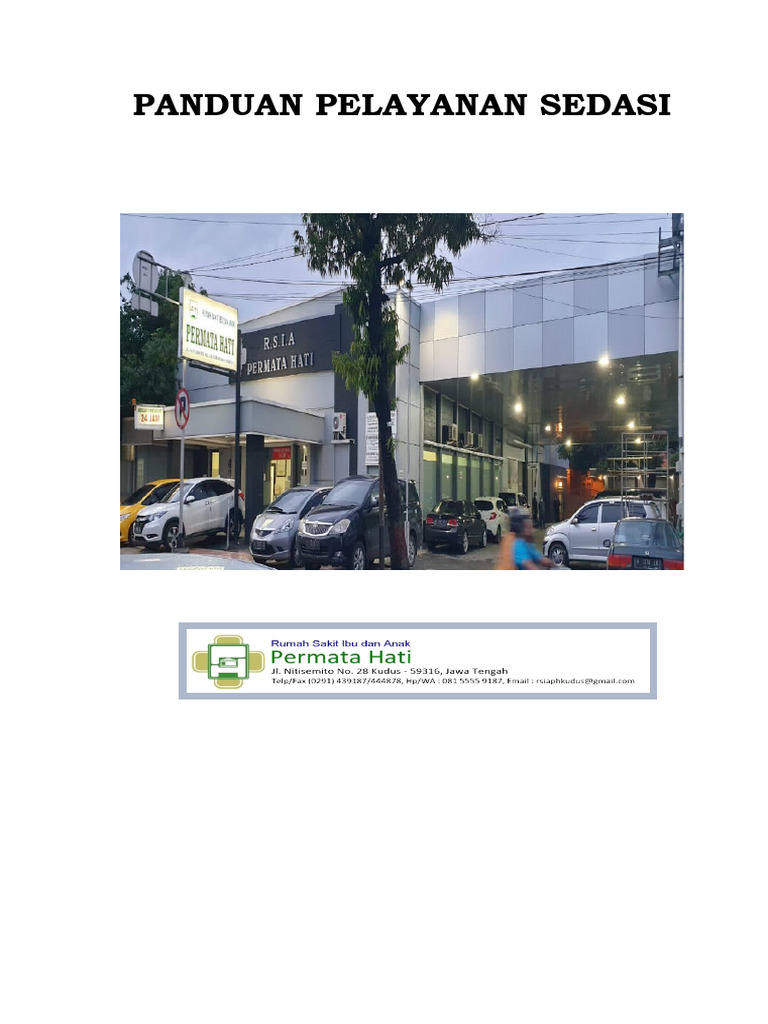 Panduan Pelayanan Sedasi | PDF