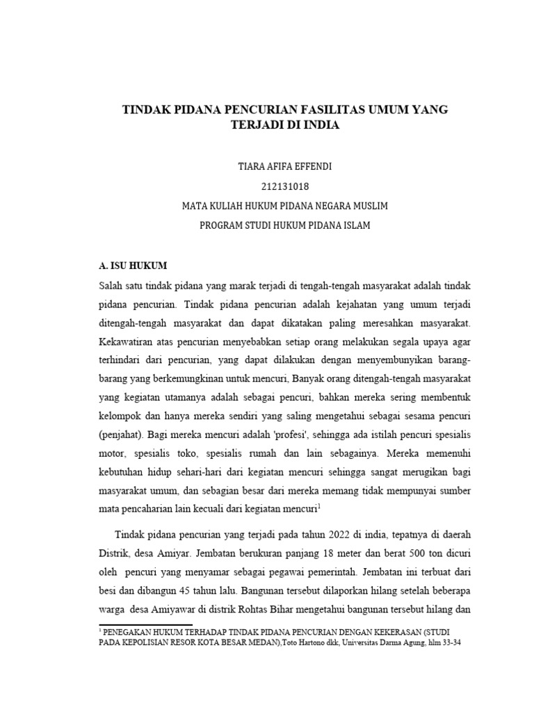 REVISI UAS Tiara Afifa Effendi - 212131018 - India | PDF | Politik | Ilmu Sosial