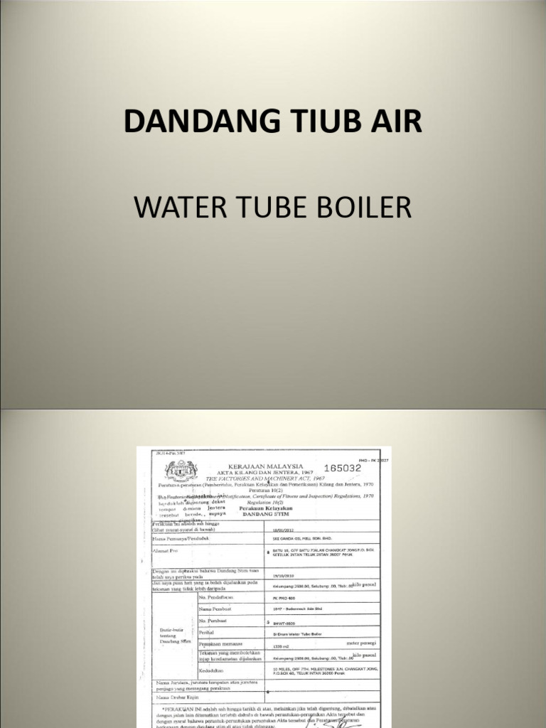Water Tube Boilers | PDF