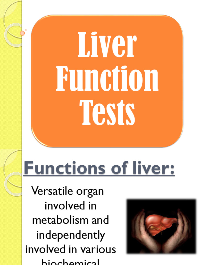 LIVER FUNCTION TEST | PDF | Liver | Digestive System