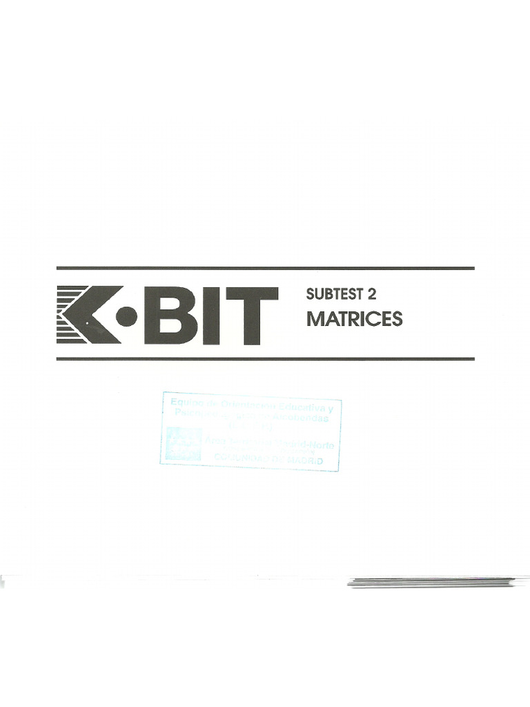 Cuaderno Sub2 Kbit | PDF