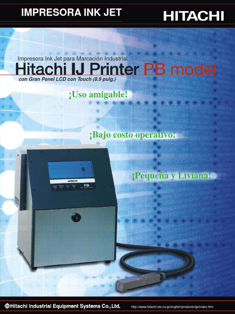 Impresora Ink Jet Industrial Compacta | PDF | Informática